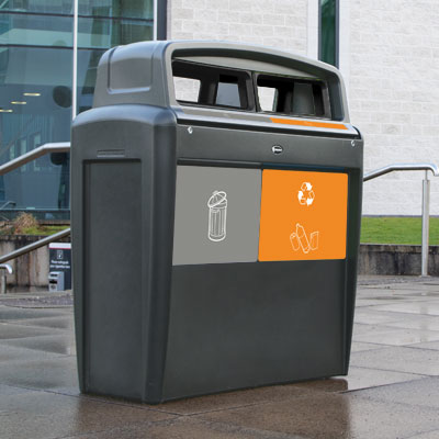 Nexus® Evolution City Duo afvalscheidingsbak - Glasdon