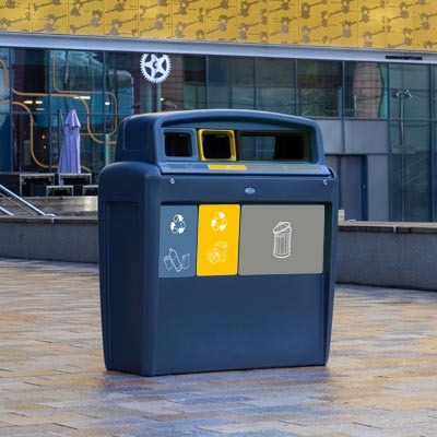 Nexus® Evolution City Trio afvalscheidingsbak - Glasdon