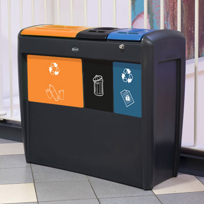 Nexus® Evolution Trio afvalscheidingsbak - Gratis levering